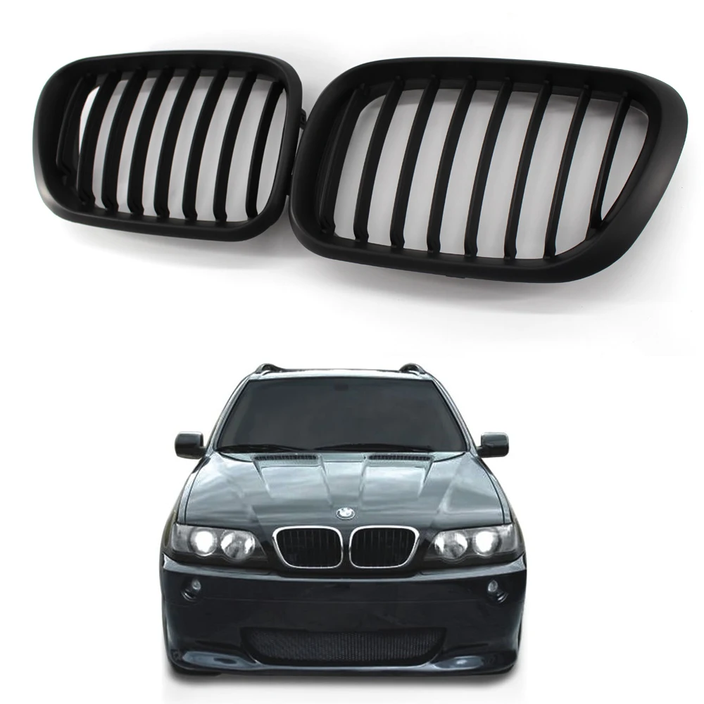 Car Grille for BMW X5 E53 Matte Black Front Center Kidney 1998 2004|car ...