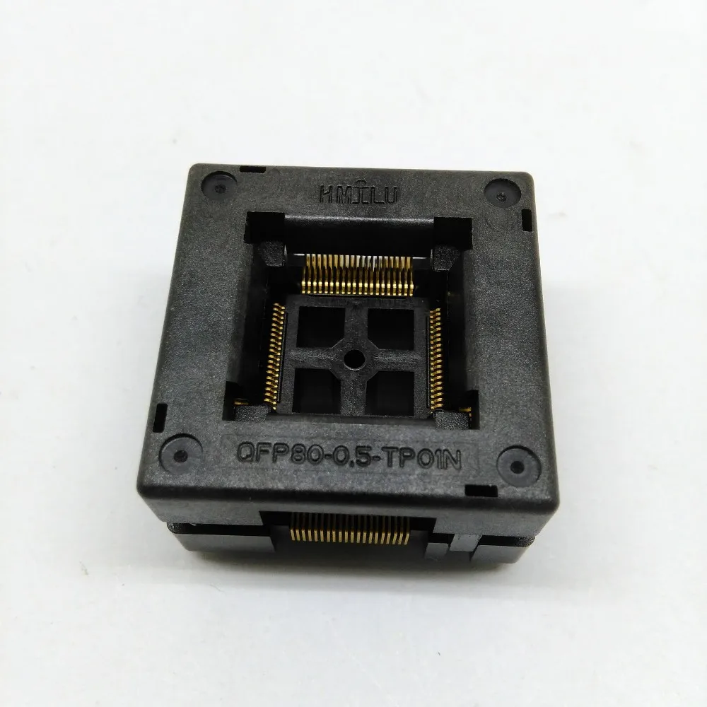 Tqfp80 fqfp80 qfp80 OTQ 80 0.5 02 queimar no teste soquete passo 0.5mm ...