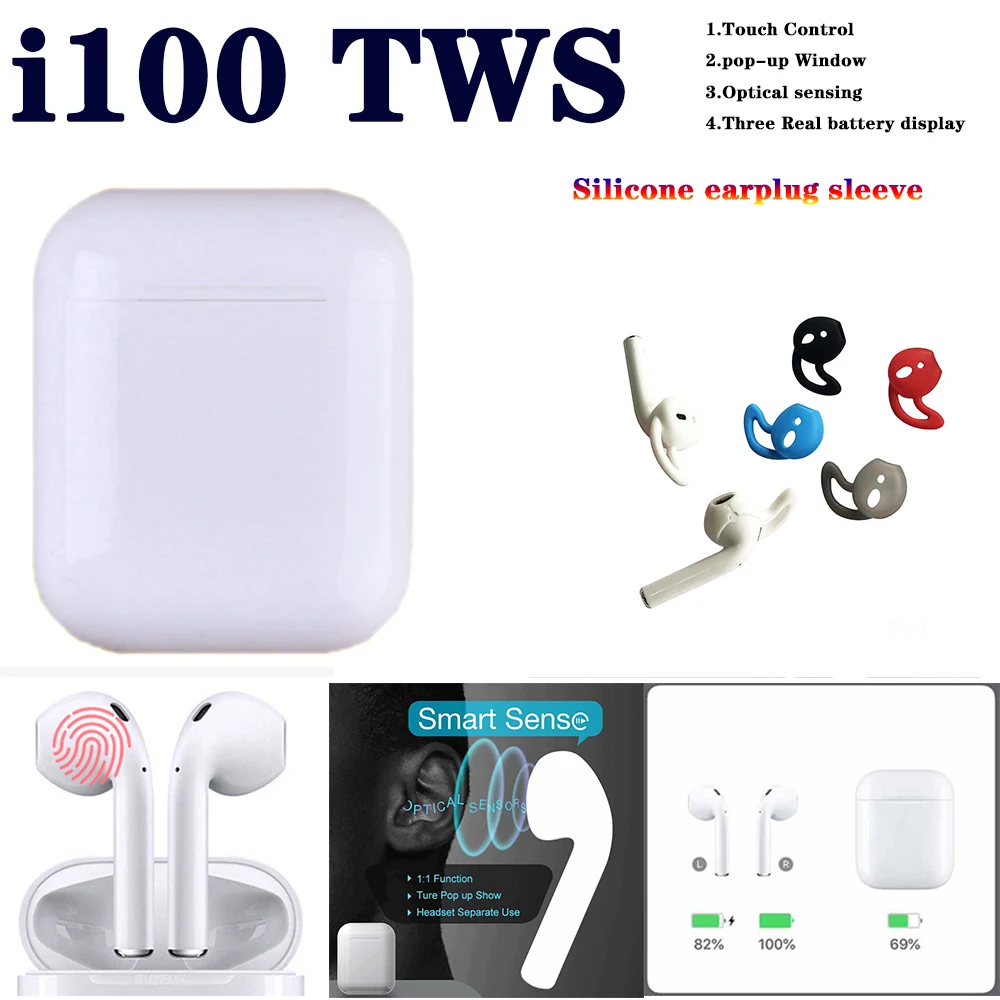 Original i100 TWS 1:1 size Bluetooth Headphone 5.0 Wireless earphones ...