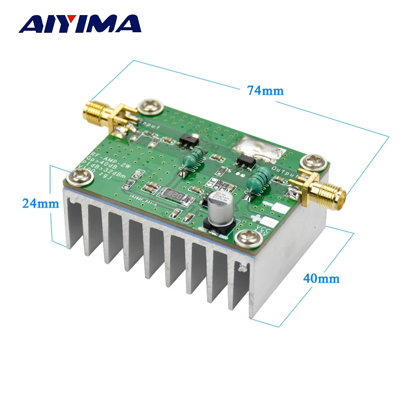 1-600MHz 2w 40dB wideband power amplifier suitable for FM (88-108 ...