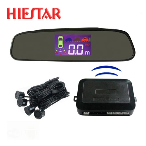 Wireless VFD LCD Rearview Mirror Car Parking System Color Display with ...