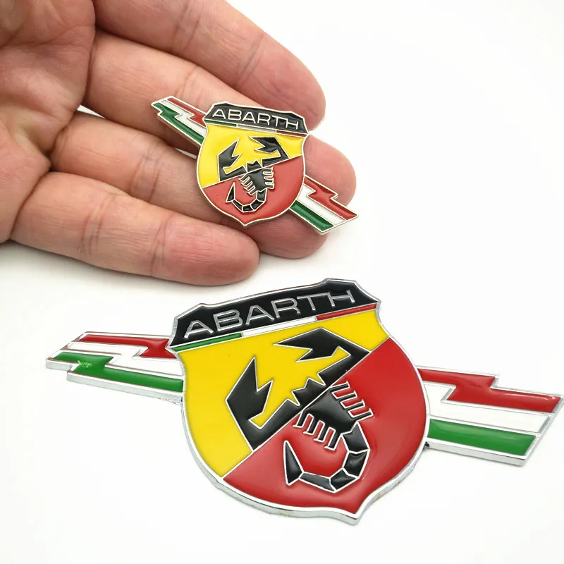 YONGXUN 3 styles 3D Metal Car Abarth Badge Emblem Decal Sticker ...