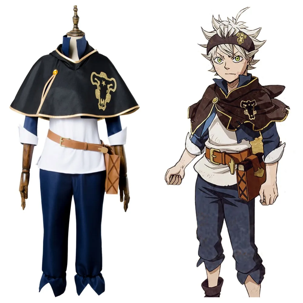 Black Clover Asta Bull Cosplay Costume Outfit Uniform Suit Jacket ...