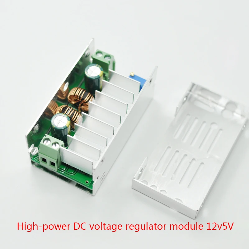 Módulo regulador de voltaje CC de alta corriente 12V, fuente de alimentación automática buck ...