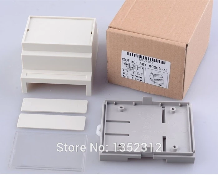 10 pcs/lot PLC industrial boxes din rail enclosure plastic electrical ...