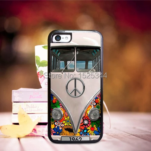 VW bus Kombi Microbus Hippie Case For IPhone 4 4S/5 5S/5C/6/6 Plus ...