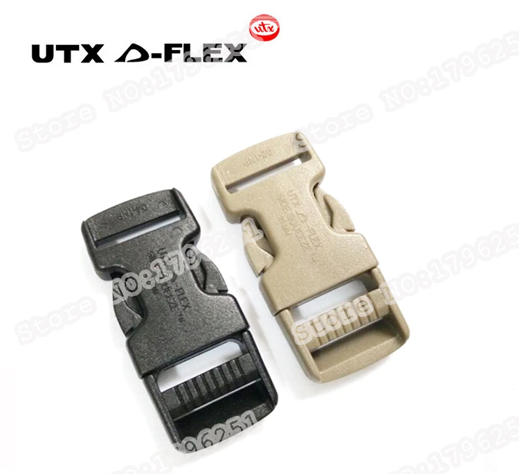 (5ピース/ロット) UTX DURAFLEX多目的な調整可能な20ミリメートル片面ステルスプラスチックバックルバックルボタン用バッグ付き ...