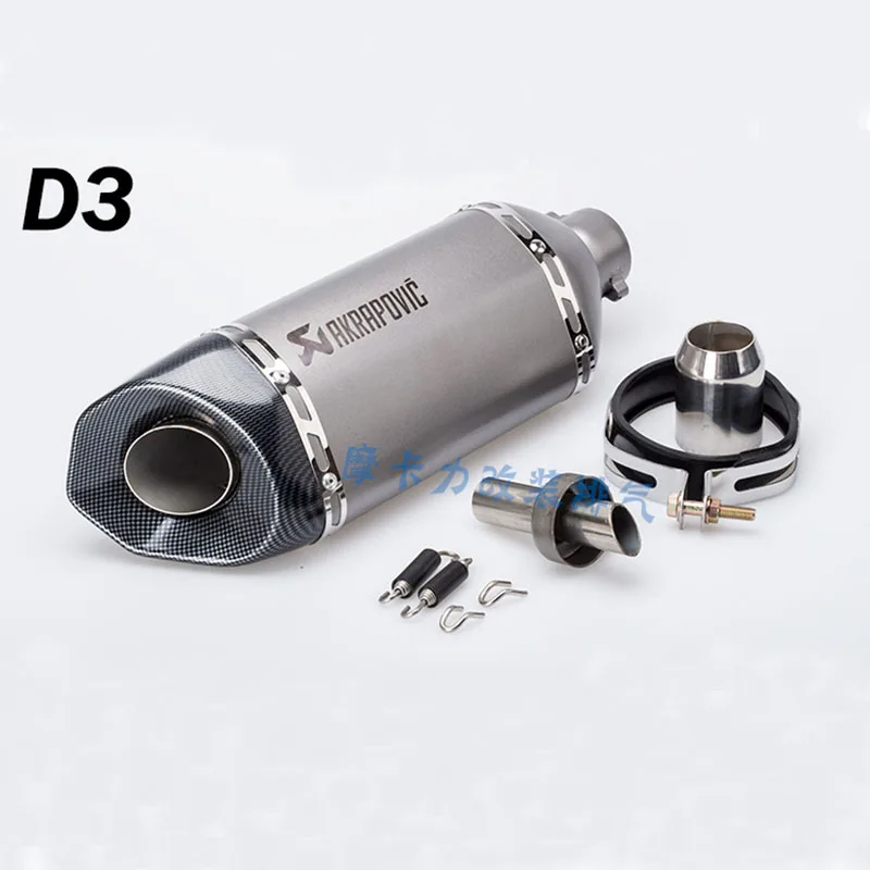 New motorcycle double hole exhaust pipe Akrapovic Yoshimura large ...