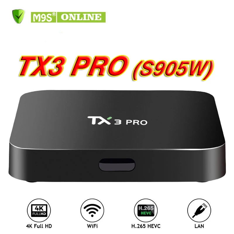 TX3 Pro Android 7.1 OS RAM 1G ROM 8G TV Box Amlogic S905W Quad Core 4K ...