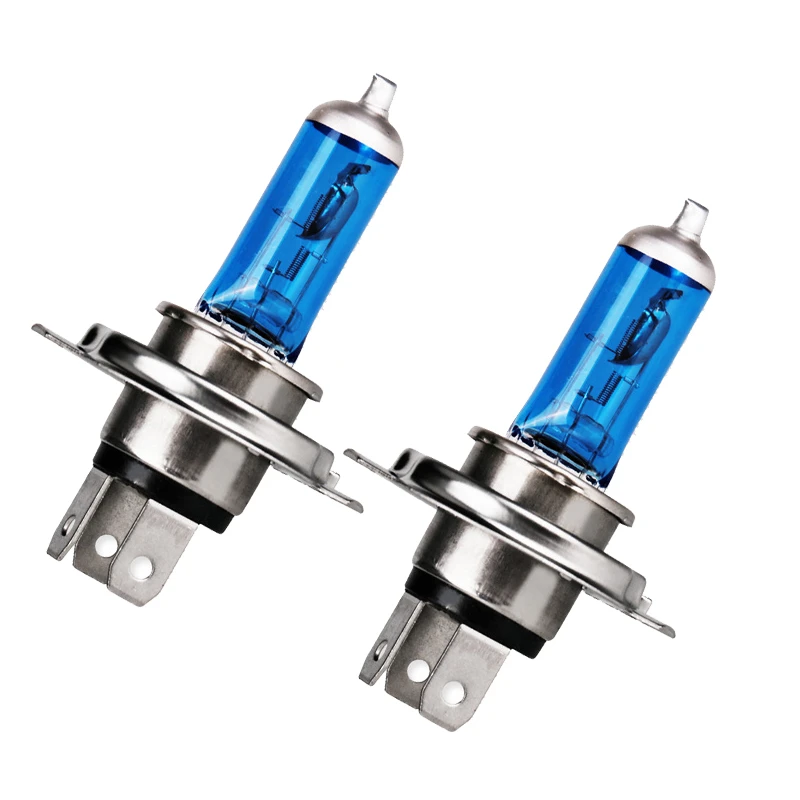 FISHBERG 2pcs Car Halogen Xenon Light Bulb High Low Beam H4 12V 60/55W ...