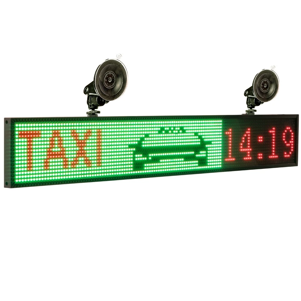 P5 66cm 12V Car LED Programmable Sign Display Board Screen Scrolling ...