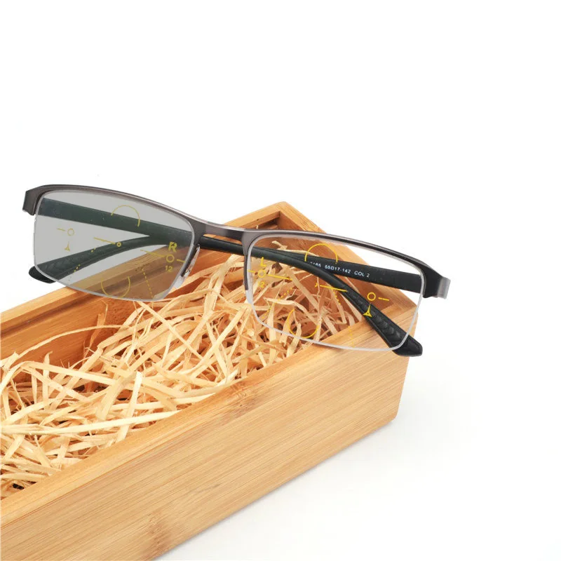 MINCL High End Business Men Sun Photochromic Progressive Multi Focus MINCL High End Business Men Sun Photochromic Progressive Multi Focus