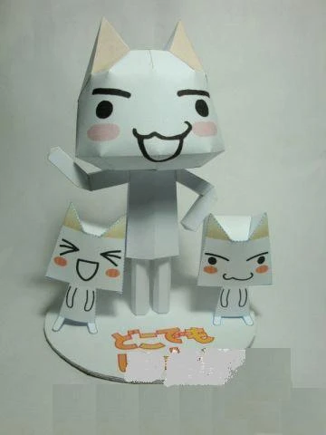 Toro Inoue 3 Pcs Set Simple Paper Crafts Paper Model - Model Building ...