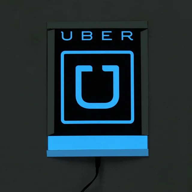 Aliexpress.com : Buy For UBER Light Sign Blue LED Logo Sticker Bright ...
