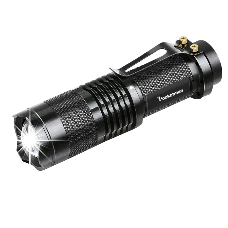 Aluminum Ultra Bright Portable LED Flashlight With Adjustable Focus ...