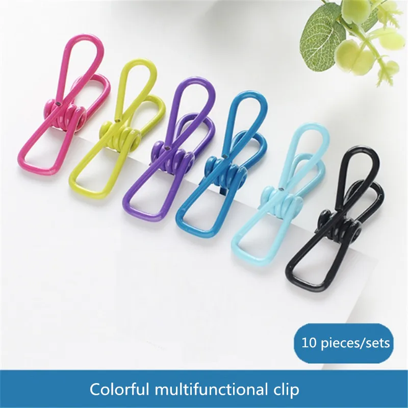 Color multifunctional storage clothes clip fixed photo clip creative ...
