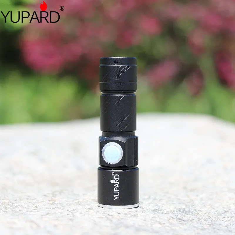 YUPARD Mini Q5 LED Portable Flashlight Torch built in 16340 ...