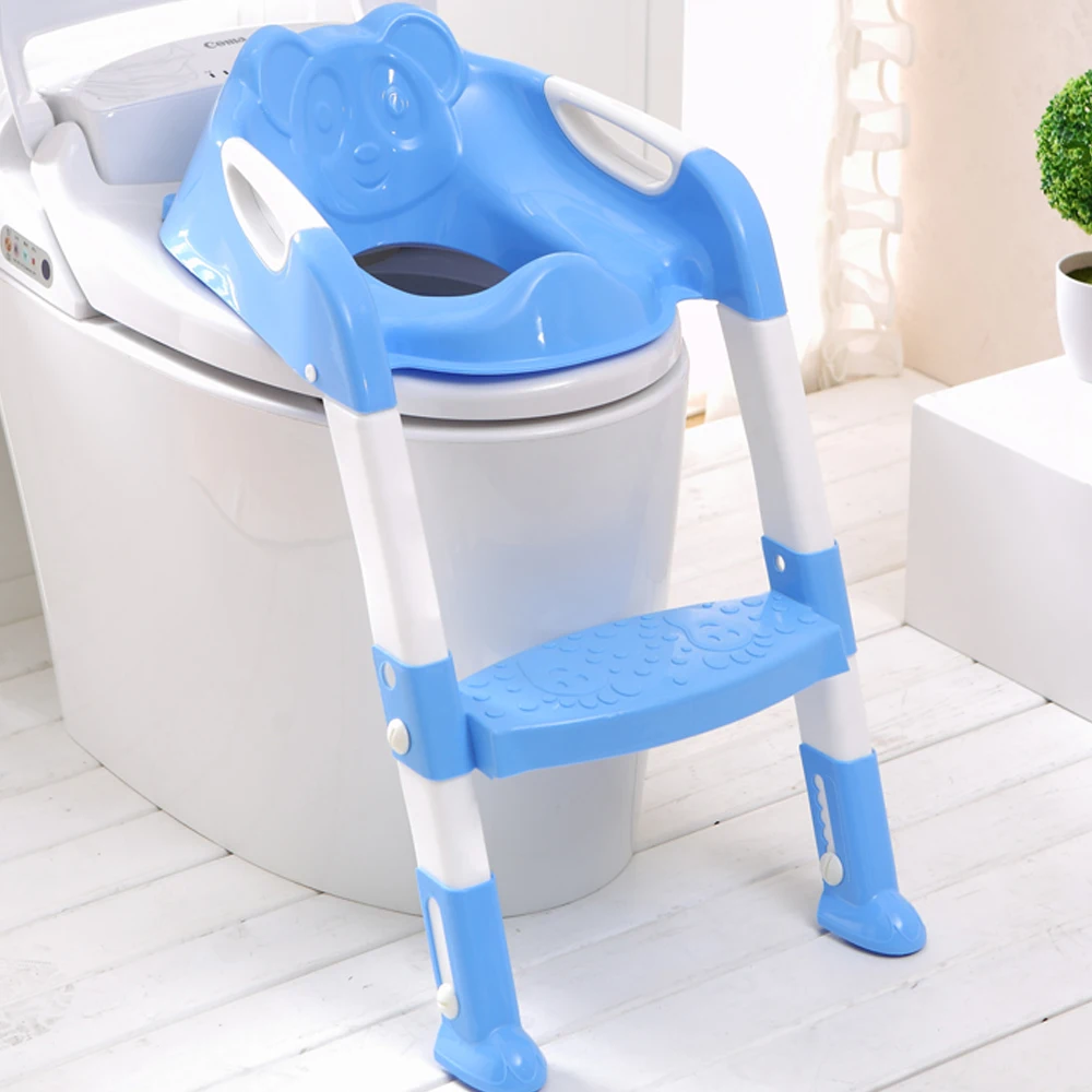 En71 Toddlers Adjustable Height Feet Step And Potty Seat Baby Ladder ...