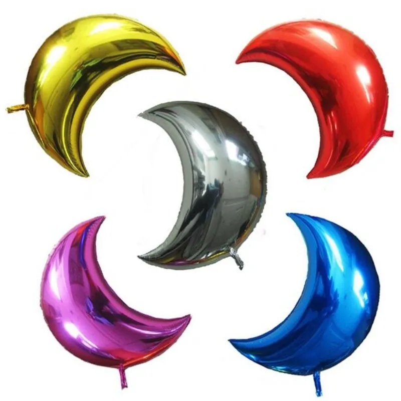 5pcs /lot Helium Inflatable Moon Foil Balloons Birthday Party ...