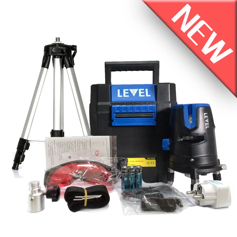 Free shipping whole set LEVEL 3proof laser line cross line laser rotary ...