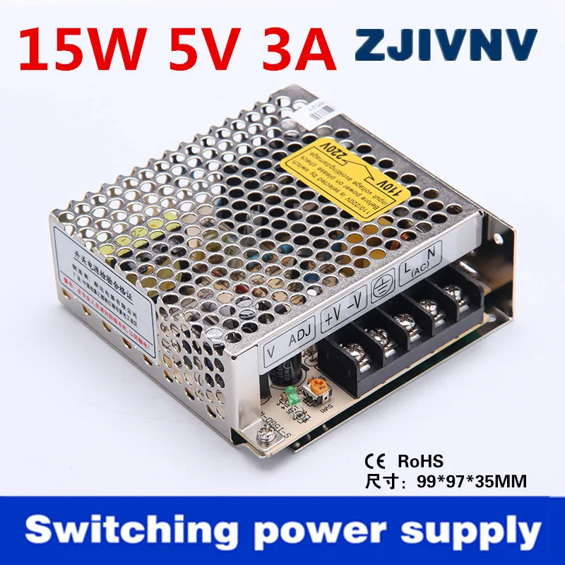 Factory price 15W 5V 3A switching power supply 15w samll power smps ac ...