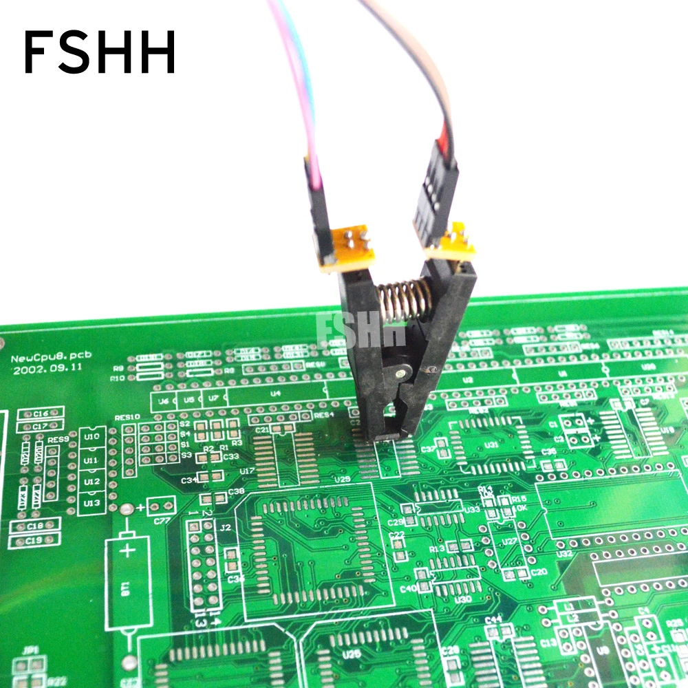 150mil 200mil Soic8 Sop8 Test Clip For Eeprom / 93cxx / 25cxx / 24cxx ...