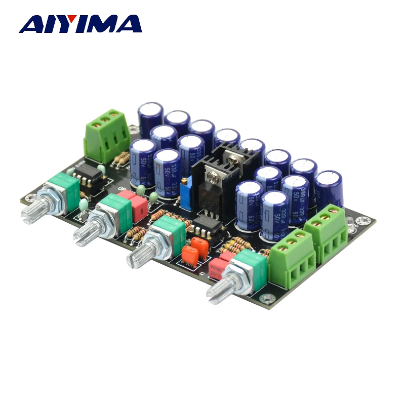 Aiyima HIFI Pre level Tone Board OPA2604 fever Op Amp AD827 Pre amplifier 5532 Tone Amplifier ...