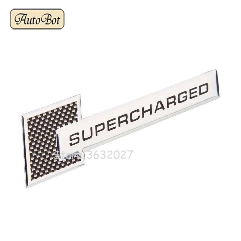 Aluminum Alloy Car Stickers Supercharged Decals Emblem Badge For Land ...