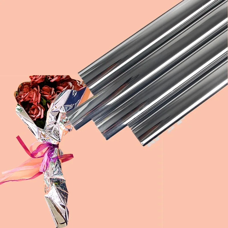 66pieces-Silver-Reflective-Cellophane-Flower-Floral-Wrapping-Paper ...