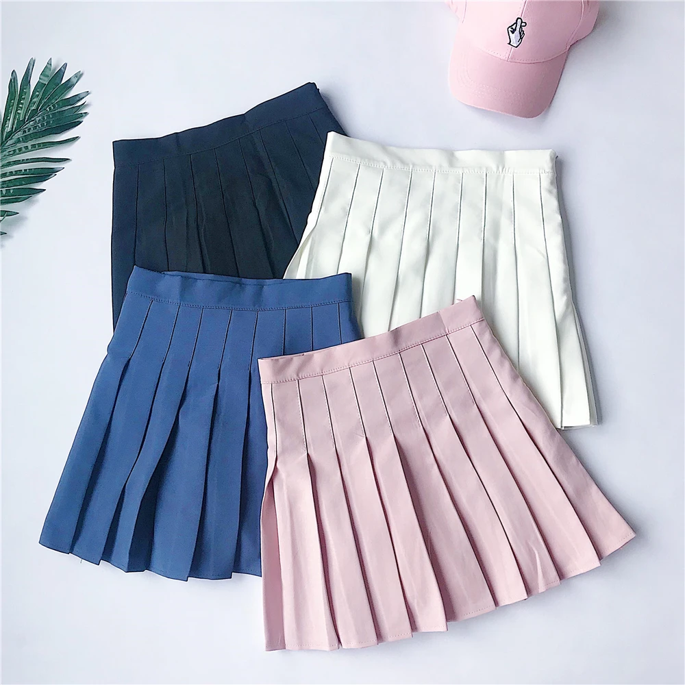 Kpop Harajuku New Summer High Waist Women Sun Pleat Short Mini Skirt ...