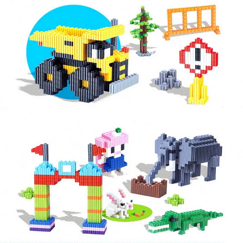 200 Pcs/bag Building Blocks Toy Early Childhood Education Assembly ...