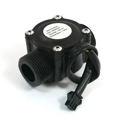 1 60L/Min DC 12V Electronic Pipe Water Flow Sensor Switch Flowmeter ...