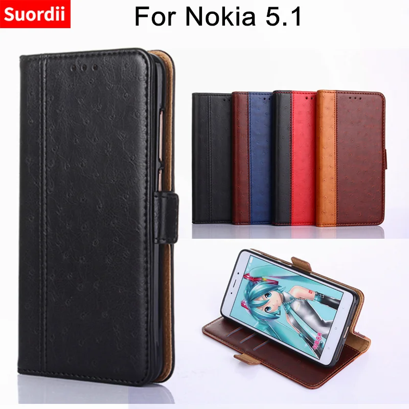 Luxury Wallet case for Nokia 5.1 Flip case New Unique Style Leather ...
