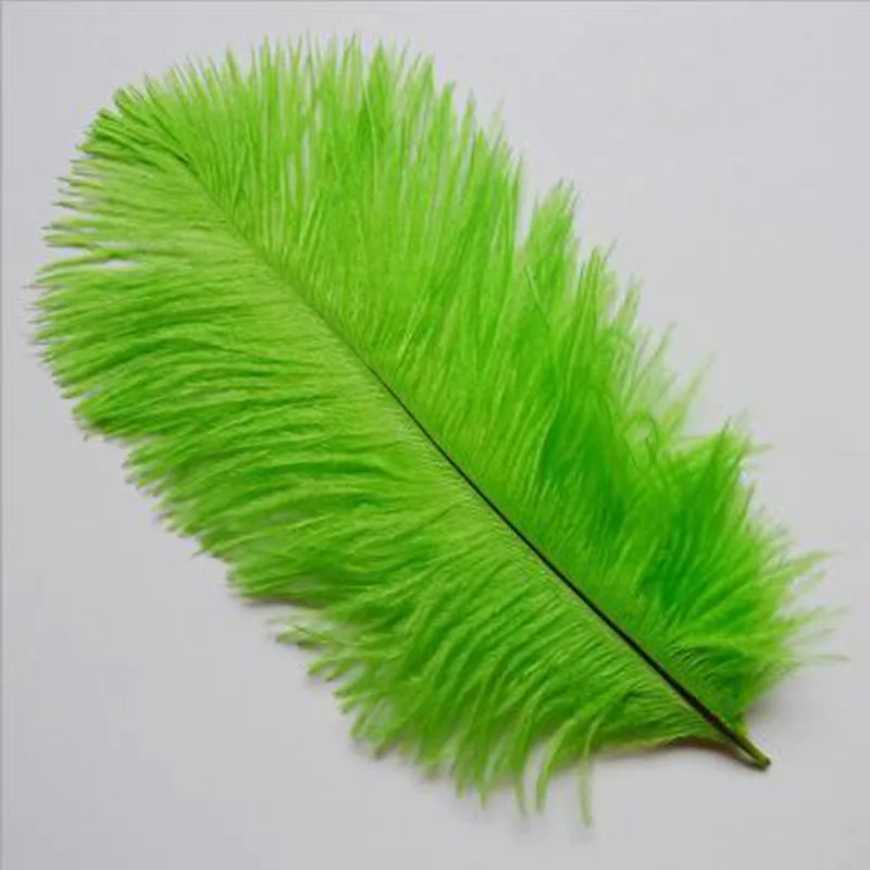 50Pcs natural green ostrich feather 35 40cm/14 16 inches high quality ...