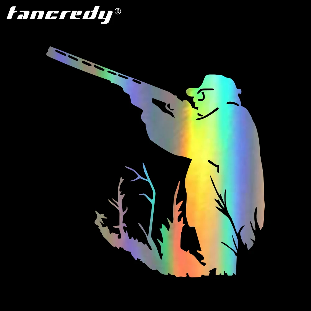 12*12.7CM Huntsman Hunter Shotgun Car Sticker Car Body Accessories wall ...