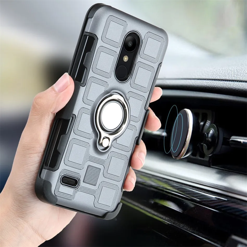 Heavy Duty Armor Back Cover Case for LG K8 K9 K10 Pro 2018 K11 Plus K4 ...