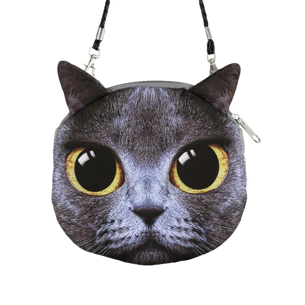 Sale New Fashion Women Cute Shoulder Bag Cat Face Pouch Bag Cartoon ...