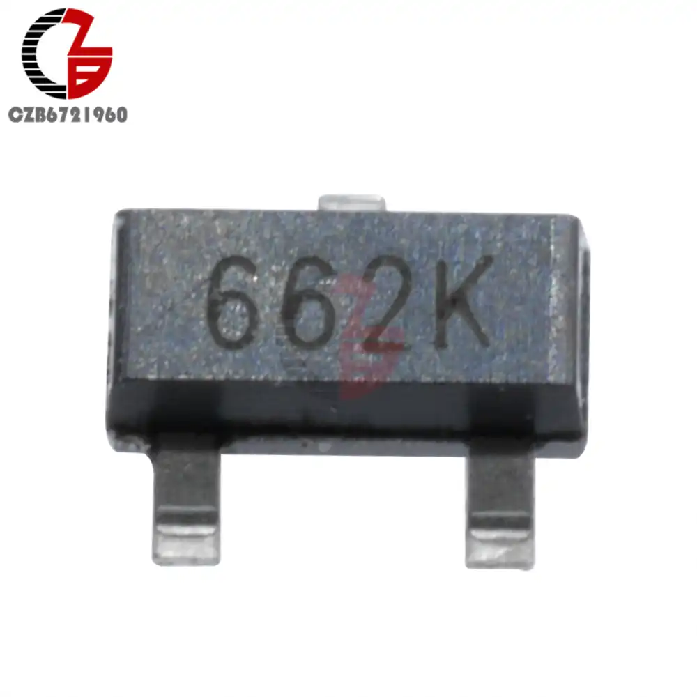 50pcs XC6206P332MR(662K) 3.3V/0.5A Positive Fixed LDO Voltage Regulator ...