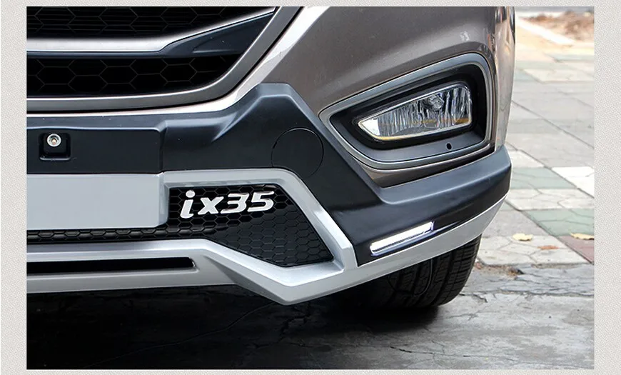 Fit For Hyundai Ix35 2009-2017 Led Front+ Rear Bumper Diffuser Bumpers ...