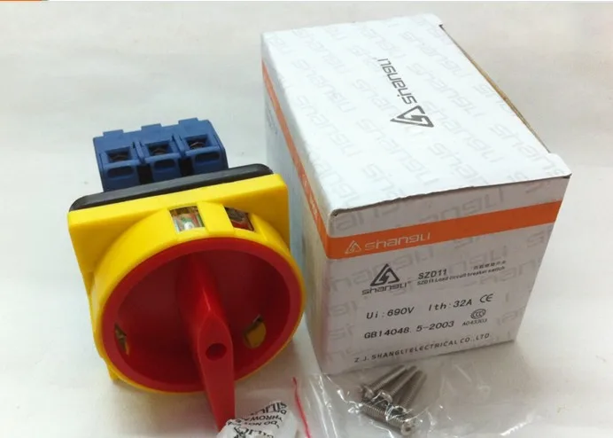 600v 63a Ac 2 Position Rotary Cam 6 Terminals Universal Combination ...