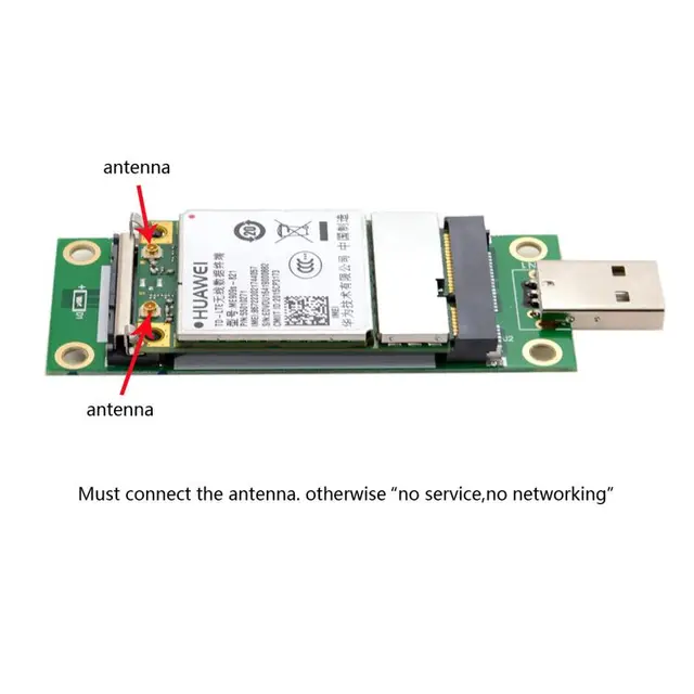 Mini PCI-E Wireless WWAN to USB Adapter Card with SIM Card Slot Module ...