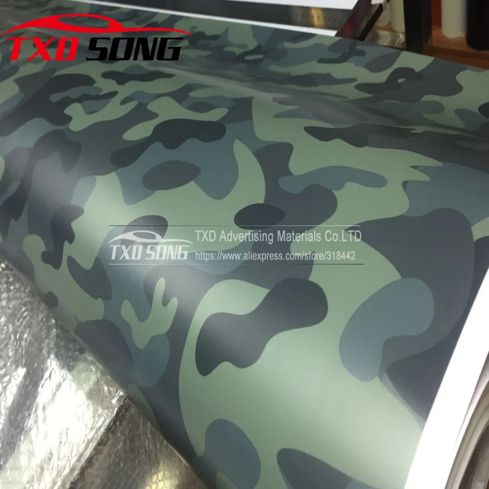 Premium-Dark-Green-Camouflage-Vinyl-Wrap-Film-Auto-Sticker-Vinyls-Film ...