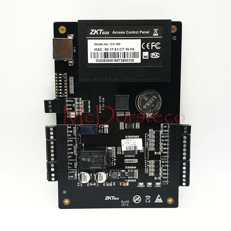 ZK C3-100 Tcp/Ip Rfid система контроля доступа одна дверь безопасности ...