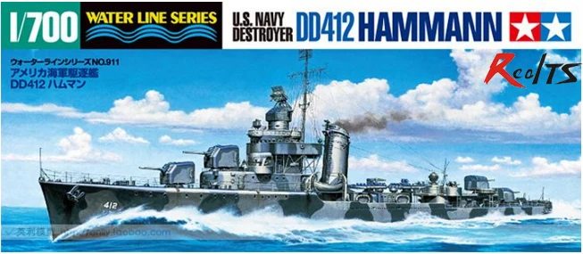 Tamiya-Model-1-700-Schaal-Militaire-Modellen-31911-Uss-Destroyer-DD412 ...