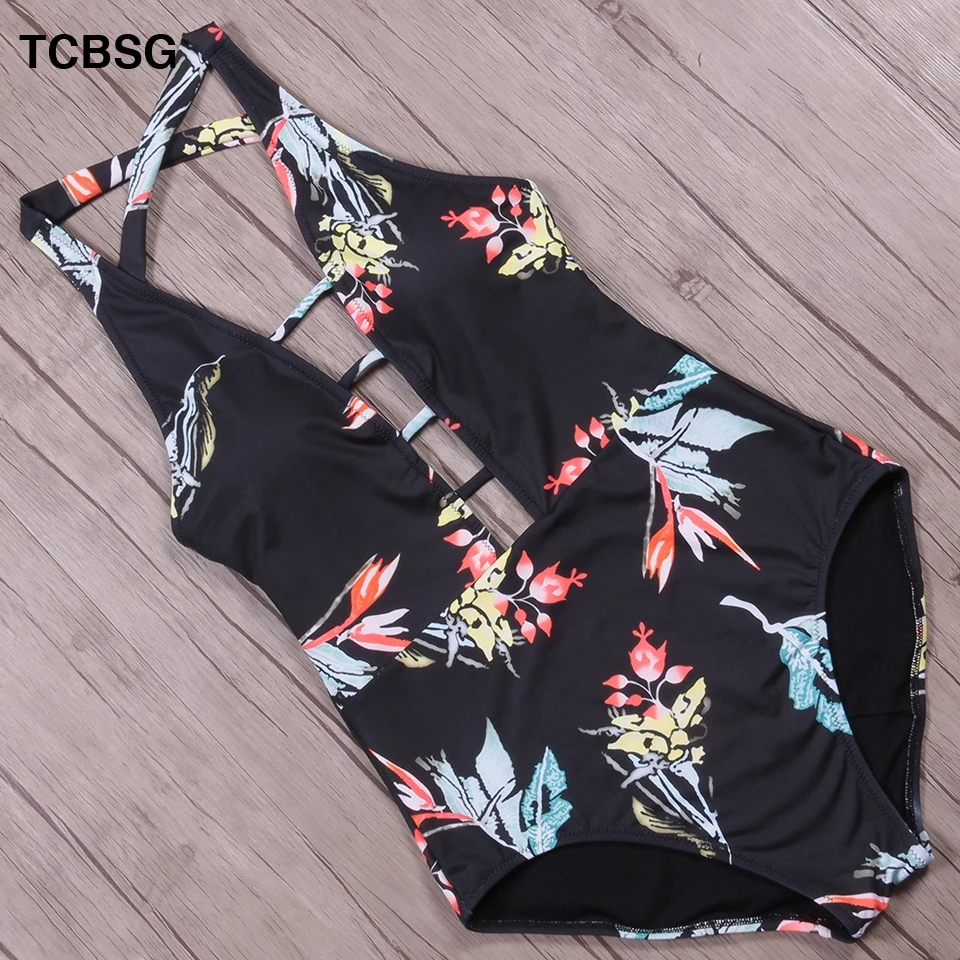 Tcbsg One Piece Swimsuit 2018 Sexy Swimwear Women Bathing Suit Swim