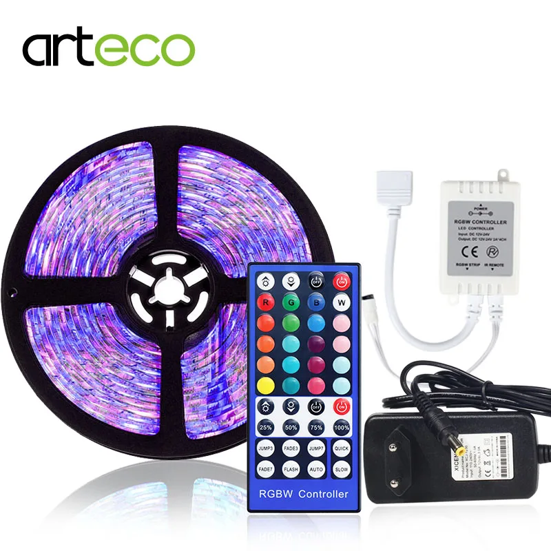12V 5050 RGBW CONDUZIU Tiras 5PIN 5M 300LEDs LED Light Strip RGB W ...