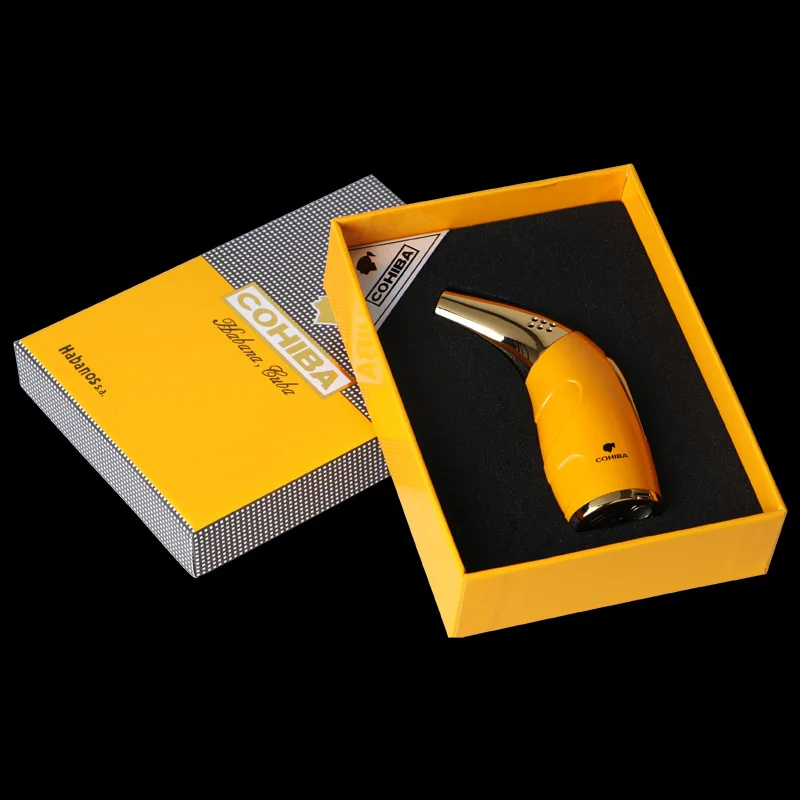 Exquisite Packaging Titanium Pocket Single Torch Jet Cigar Lighter with ...