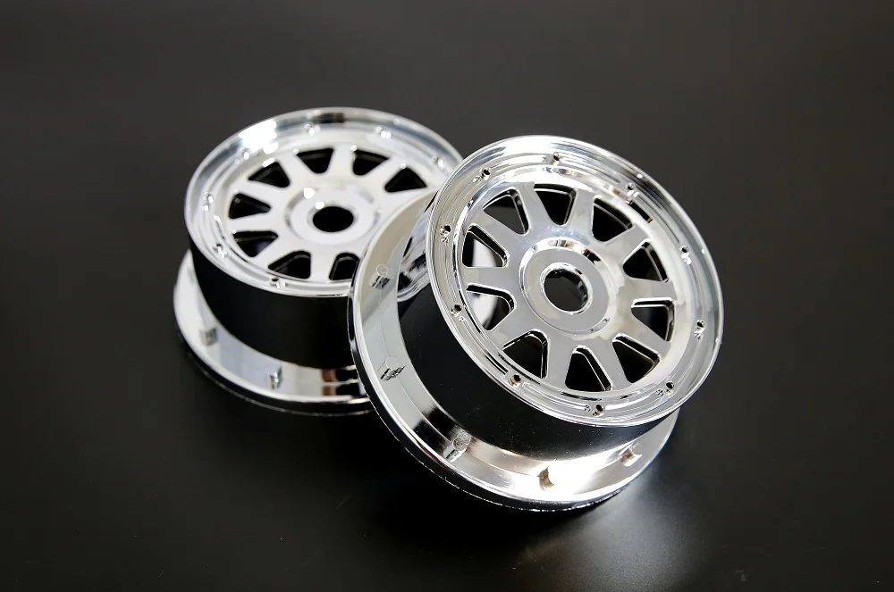 1/5 scale rc baja parts Rovan rc car spare parts New Chrome Front wheel ...