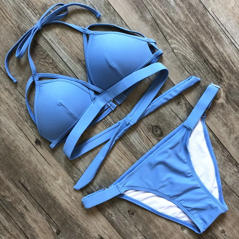Qi Dian Bikini 2018 New Swimwear Women Biquini Maio Swimsuit Bikinis