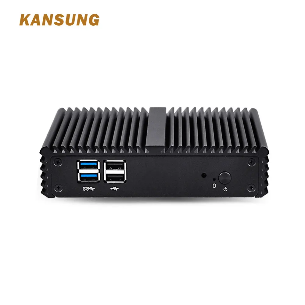 Fanless Mini Pc Linux Windows Intel J3160 Quad Core Dual Gigabit
